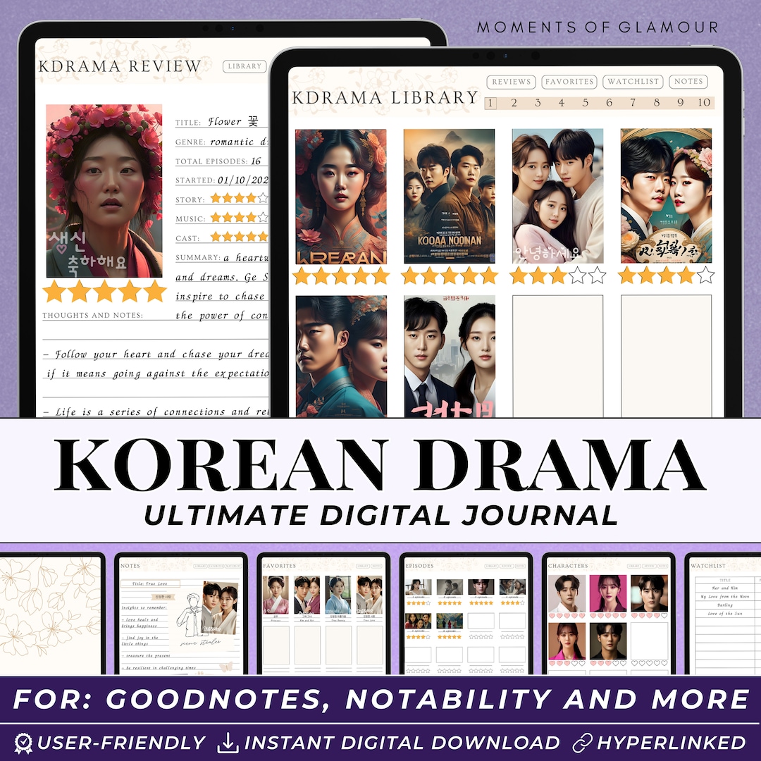 Drama Watching Log for Favorite Show Watching Journal for TV Drama ...