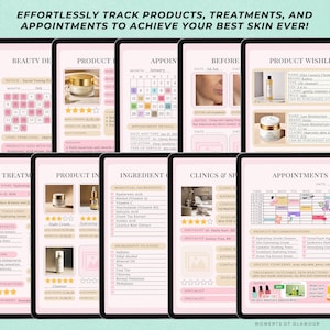 Skincare Digital Journal Skin Care Routine Tracker Digital Skincare ...