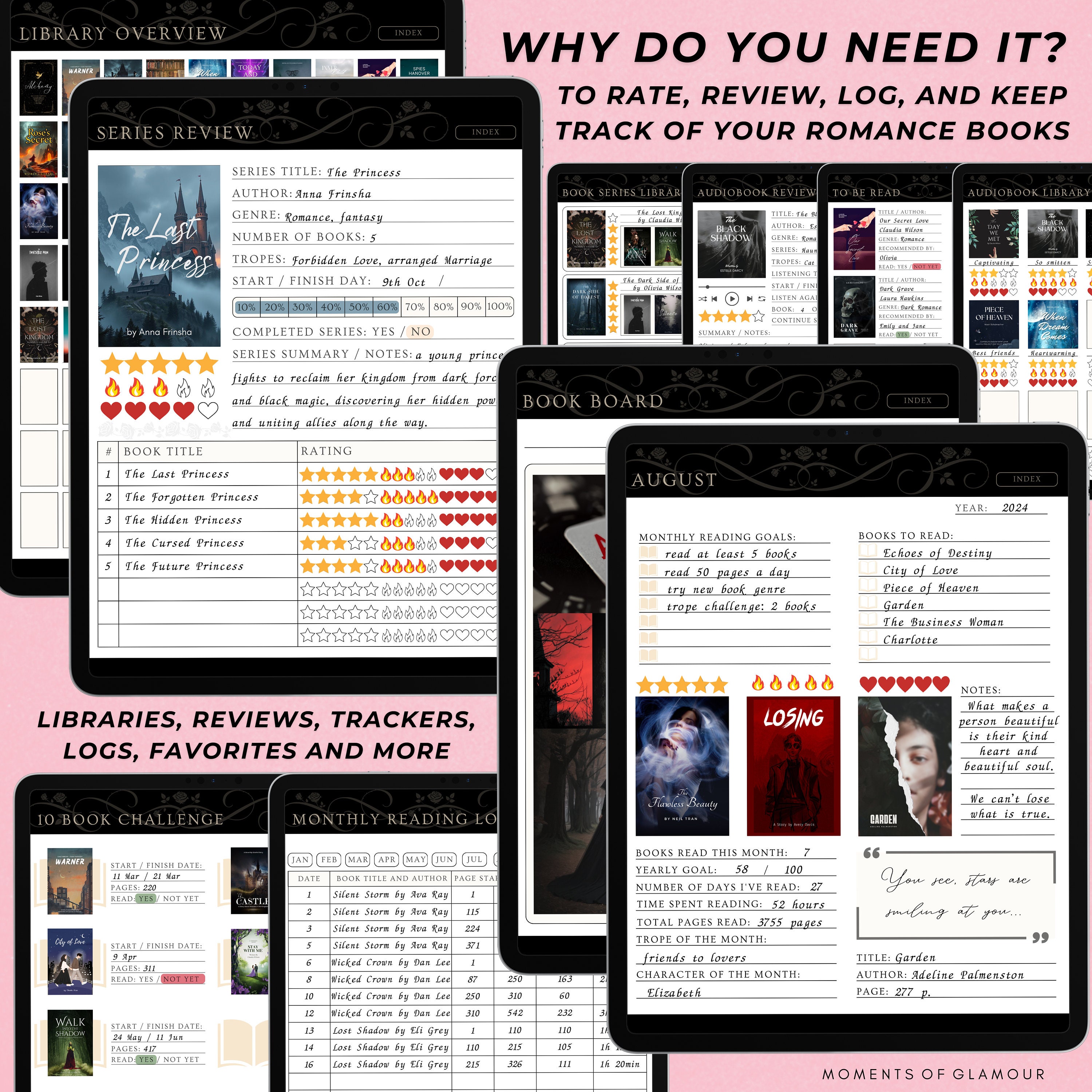 Romance Reading Journal for Smut Book Reading Log for Romance Book ...