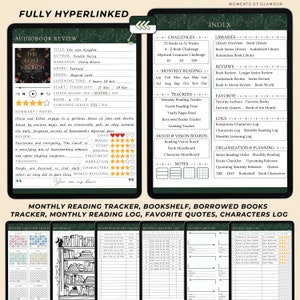 Fantasy Reading Journal Digital Book Journal Romantasy Reader Planner ...