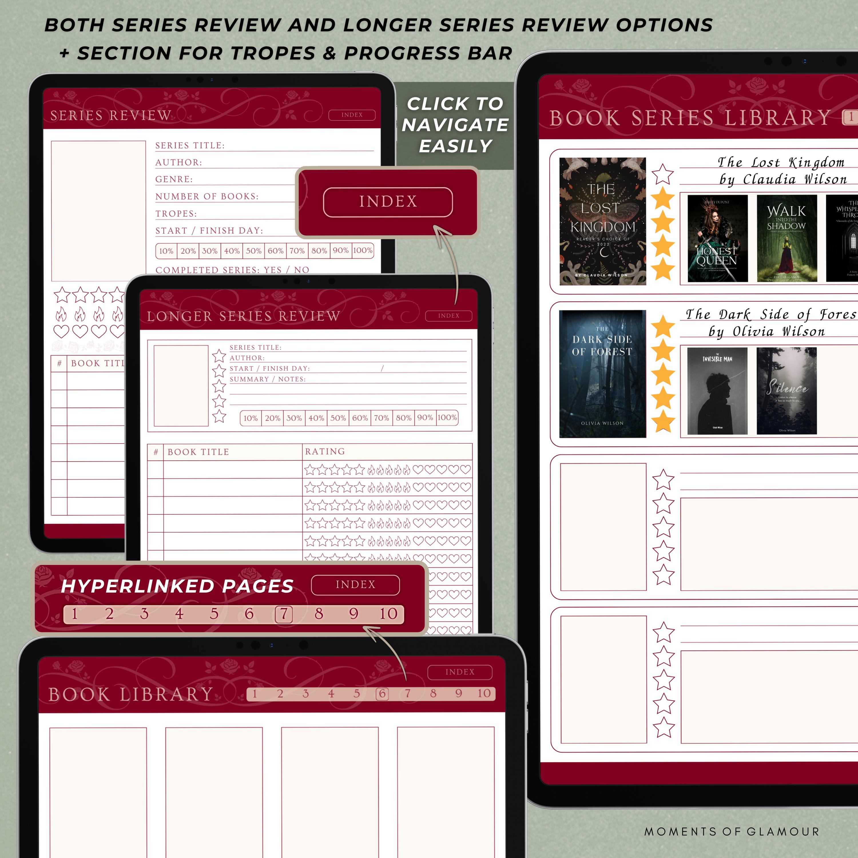 Spicy Reading Journal for Urban Romance Book Reading Planner to Track ...