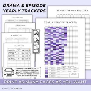 Drama Journal Printable Template for Kdrama Journal Insert Page Cdrama ...