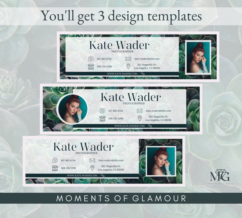 Email Signature Template Email Signature Temp Email - Etsy