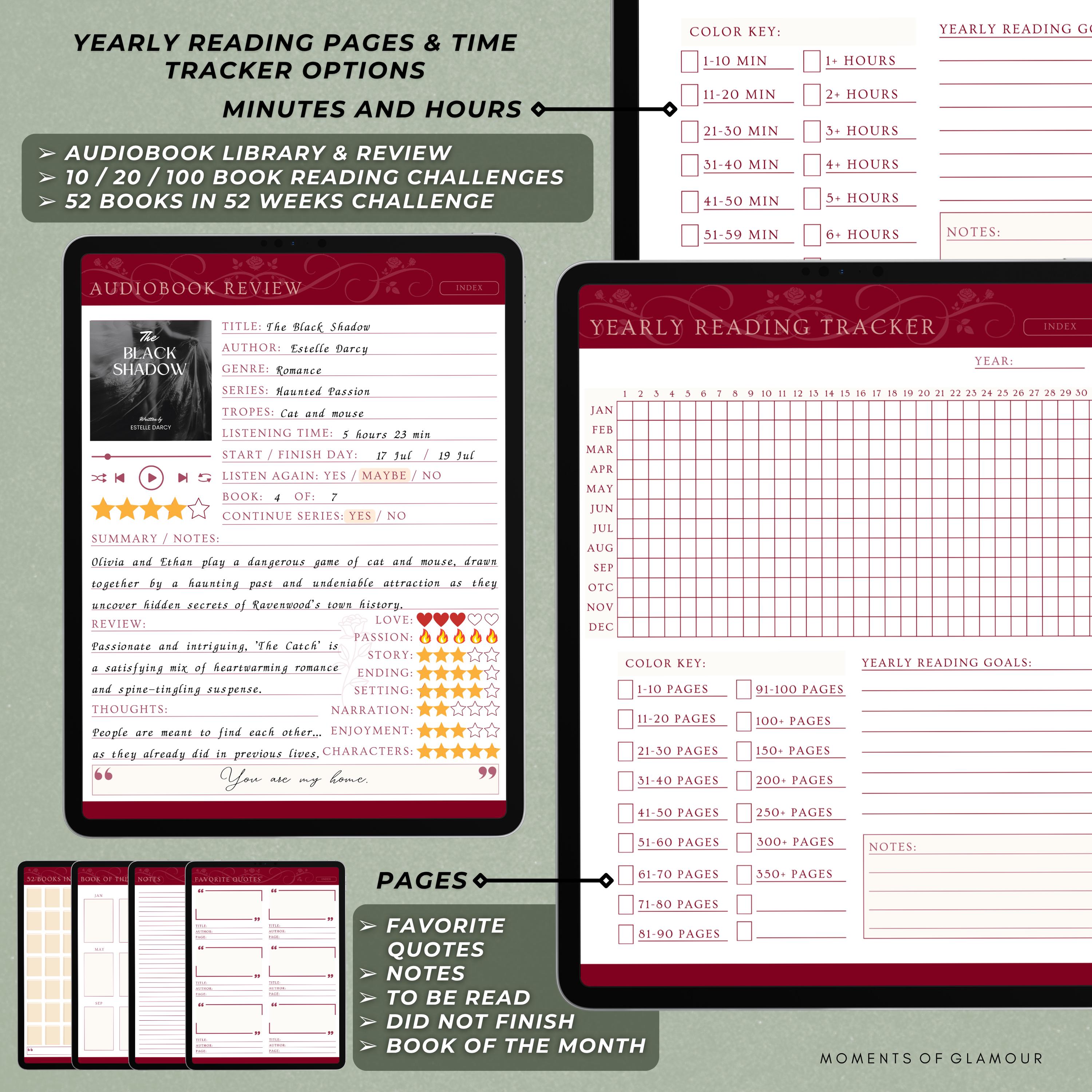 Spicy Reading Journal for Urban Romance Book Reading Planner to Track ...