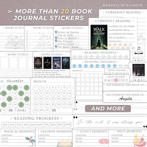 Rating Sticker for Reading Journal Digital Sticker Bundle PNG Reader ...