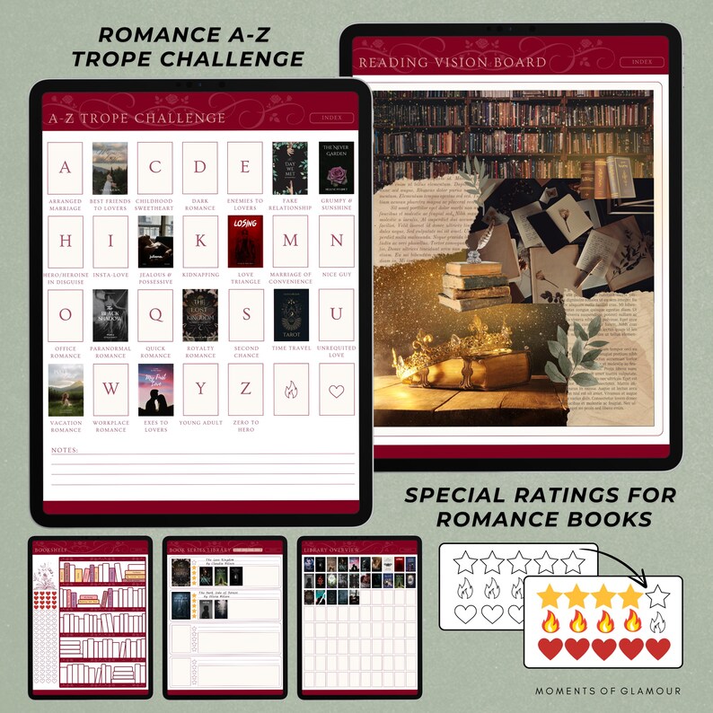 Spicy Reading Journal for Urban Romance Book Reading Planner to Track ...