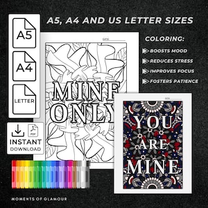 Spicy Coloring Book for Smut Book Lover Coloring File for Romance ...