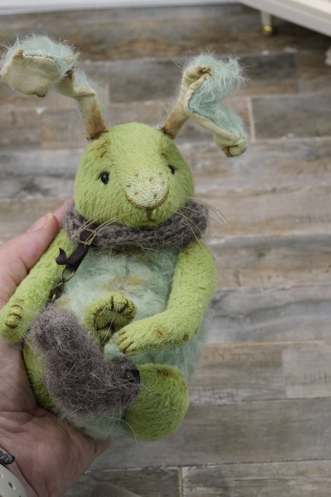 Teddy Toy Bunny Plush Stuffed Bunny Handmade Bunny Lover Gift Funny ...