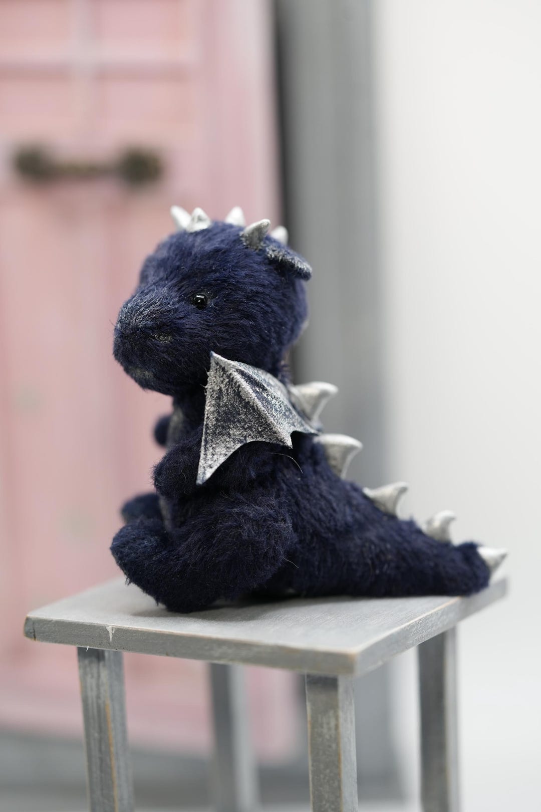 Handmade Teddy Dragon 8cm Collectible Magical Dragon Figurine Movable ...