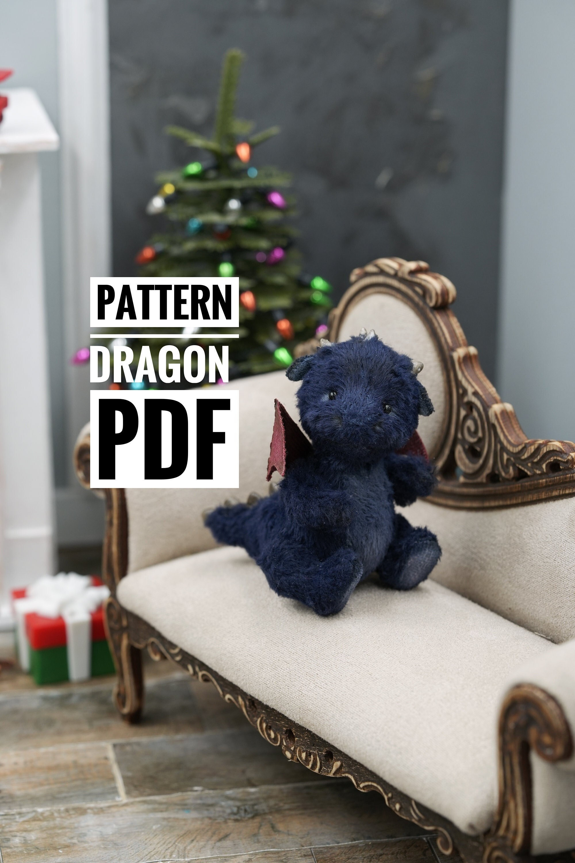 Sewing Pattern Teddy Dragon PDF Dragon Toy Sewing Toys Handmade Dragon ...
