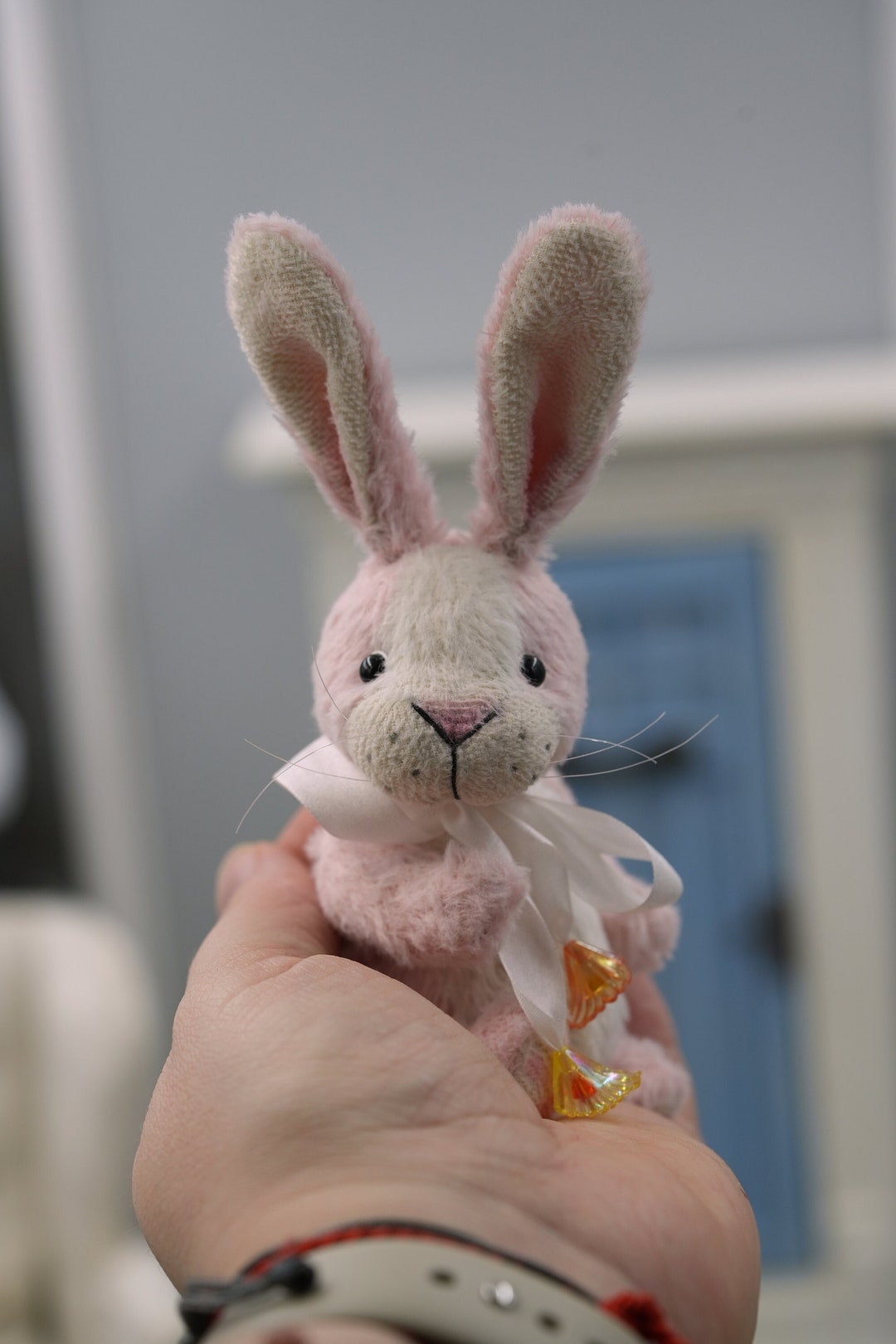 Teddy Bunny Handmade Bunny Plushie Stuffed Bunny Teddy Bunny Plush ...