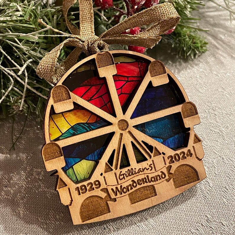 Ocean City's Wonderland Ferris Wheel Ornament - Etsy