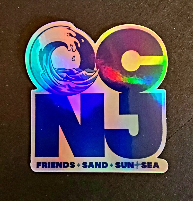 Ocean City New Jersey / Car Window Decal / Sticker / Permanent Adhesive ...