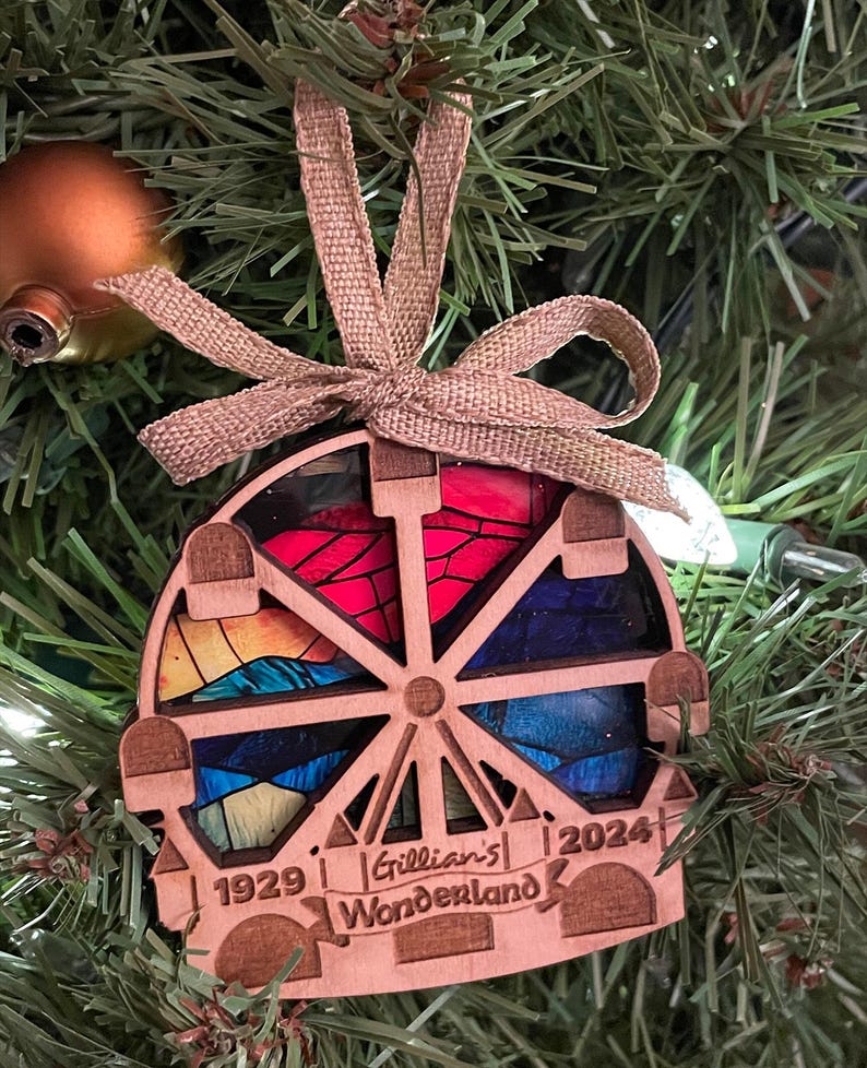 Ocean City's Wonderland Ferris Wheel Ornament - Etsy