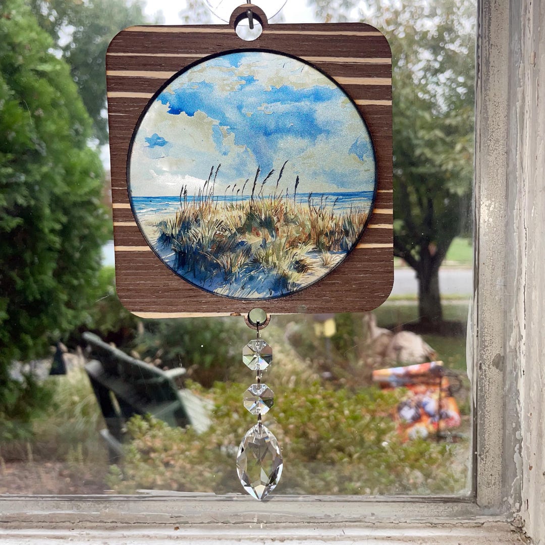 Beach Day Sun Catcher - Etsy
