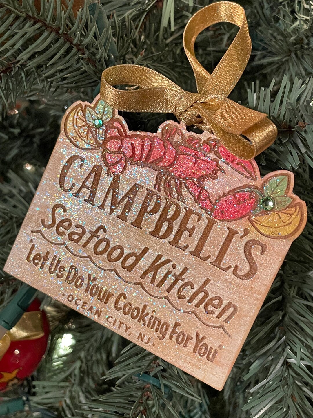 Ocean City's NJ Campbell's Seafood Kitchen Ornament - Etsy