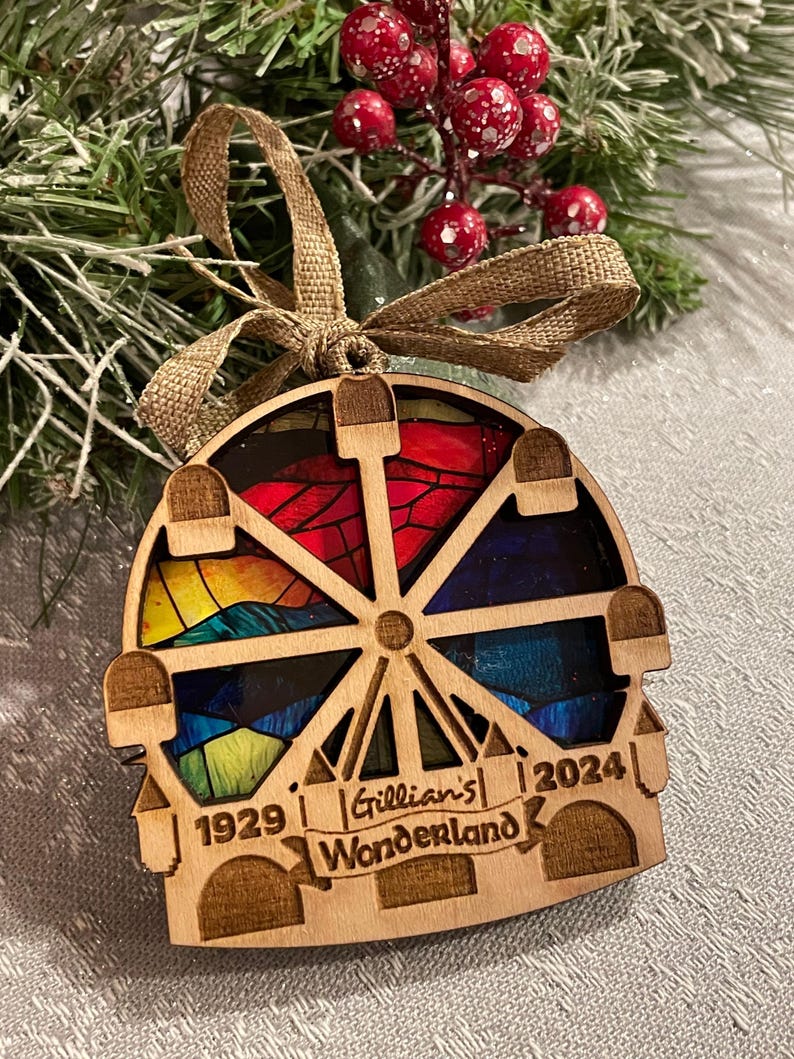 Ocean City's Wonderland Ferris Wheel Ornament - Etsy