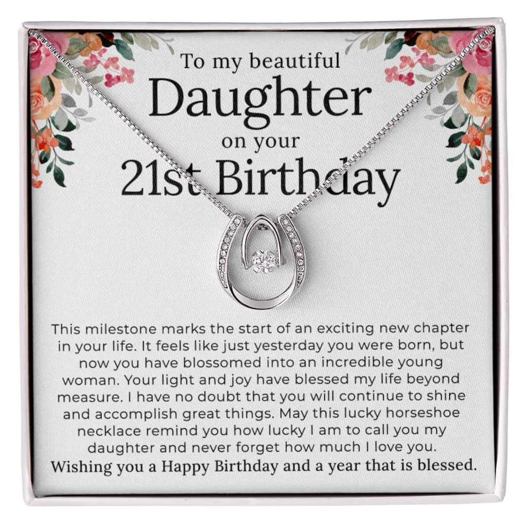 Daughter 21st Birthday Gift From Mom Dad to My Daughter Turning 21 ...