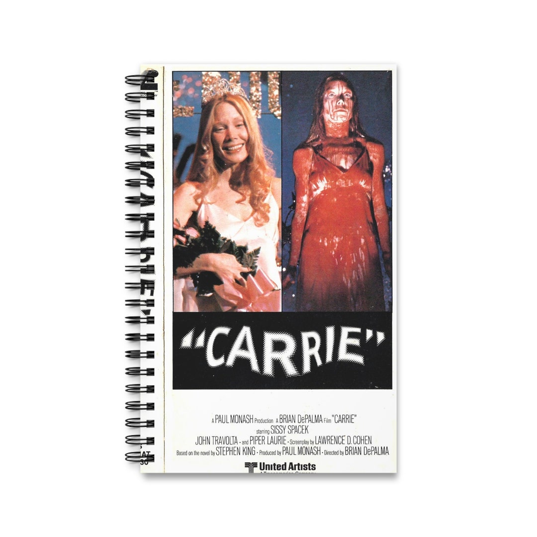 CARRIE Movie Vhs Cover Spiral Bound Notebook - Etsy