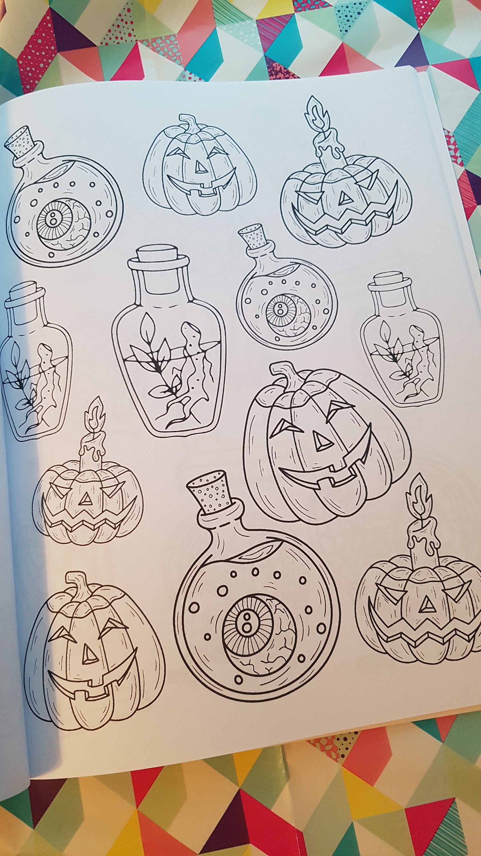 CREEPY COLORS Coloring Book Episode One, Halloween Art, Coloring for ...