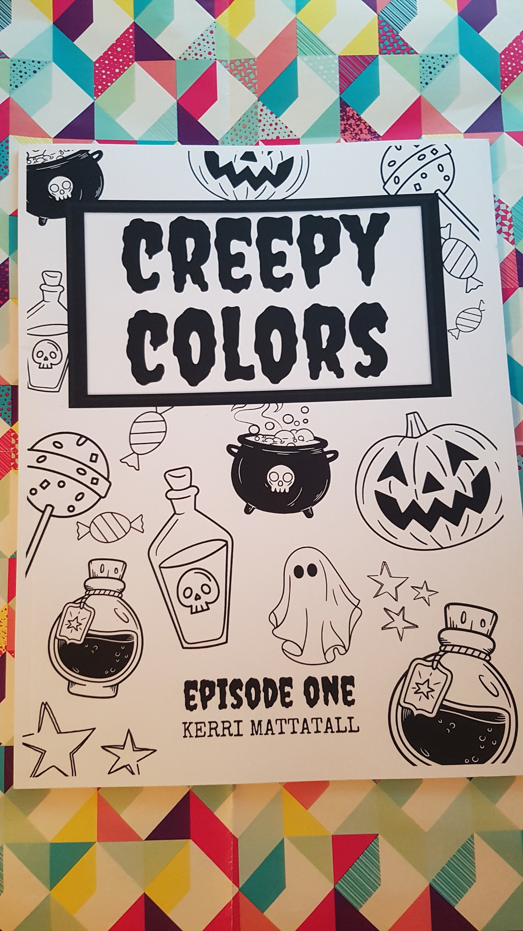 CREEPY COLORS Coloring Book Episode One, Halloween Art, Coloring for ...
