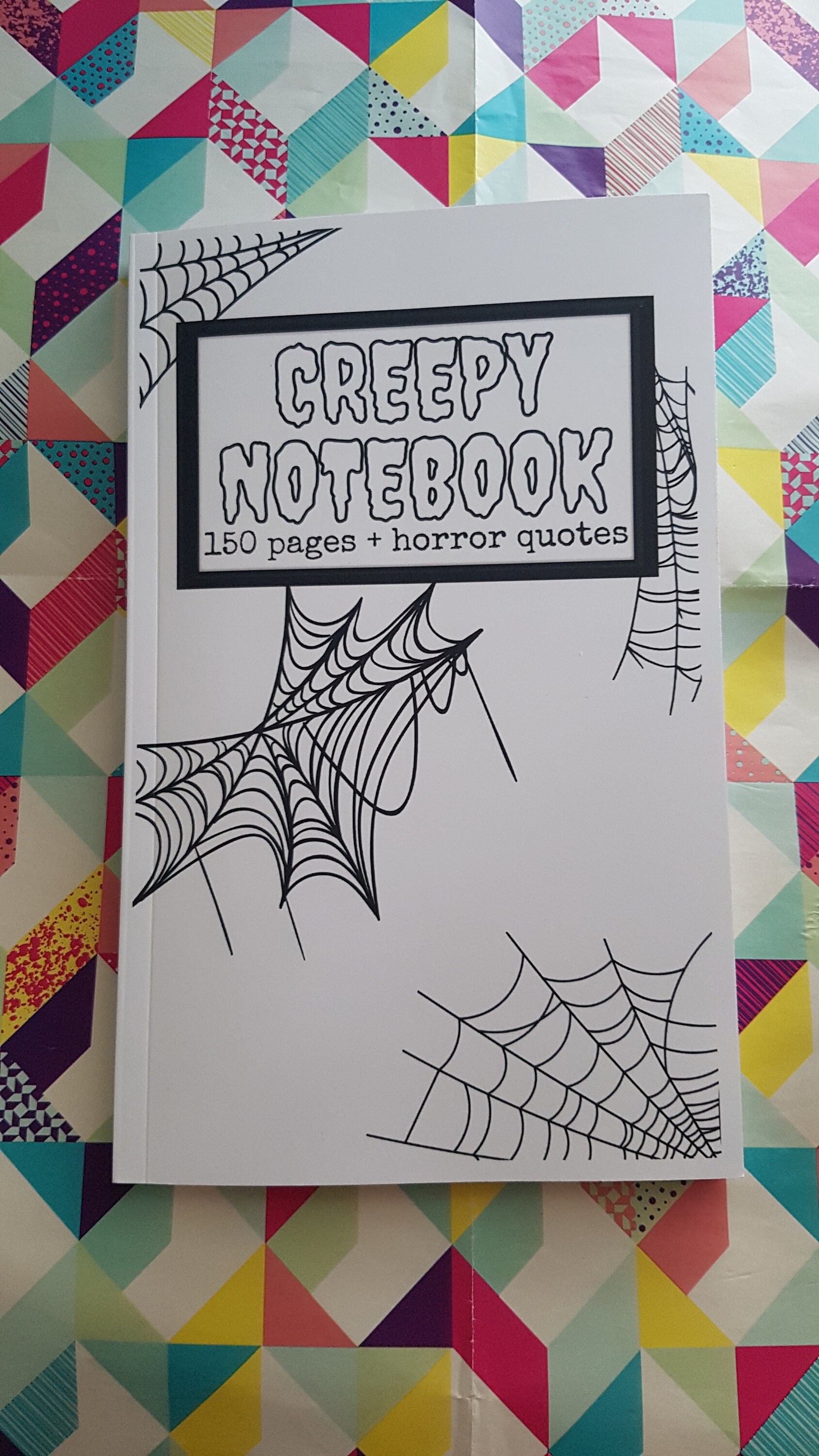 CREEPY NOTEBOOK With 150 Lined Pages and Horror Movie Quotes, Gifts for ...