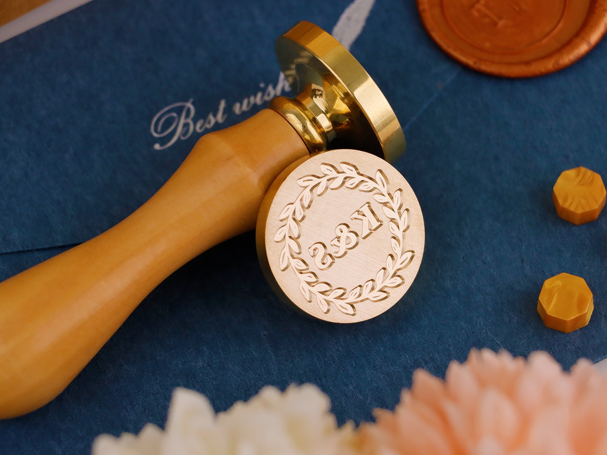 Wax Stamp Kit for Wedding Custom Wedding Wax Seal Kit for - Etsy