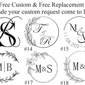 Custom Wedding Initials Wax Seal Stamp Kit - Personalized Brass Wax ...