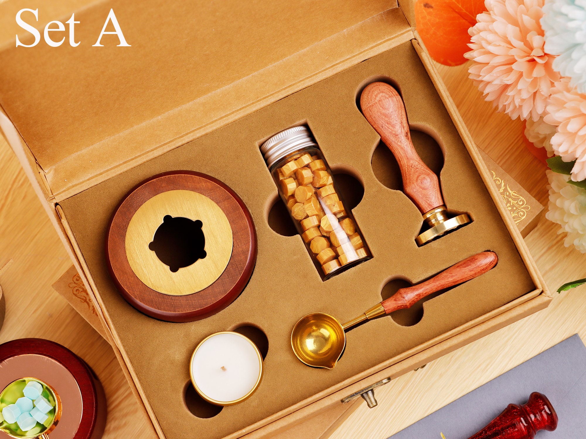 Wax Stamp Kit for Wedding Custom Wedding Wax Seal Kit for - Etsy