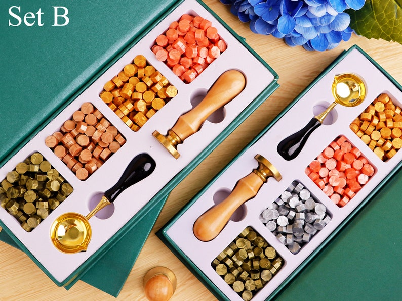 Custom Wax Seal Stamp Kit for Wedding / Gift Personalised - Etsy UK