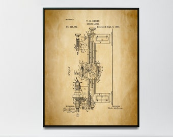 Lathe Poster - Etsy