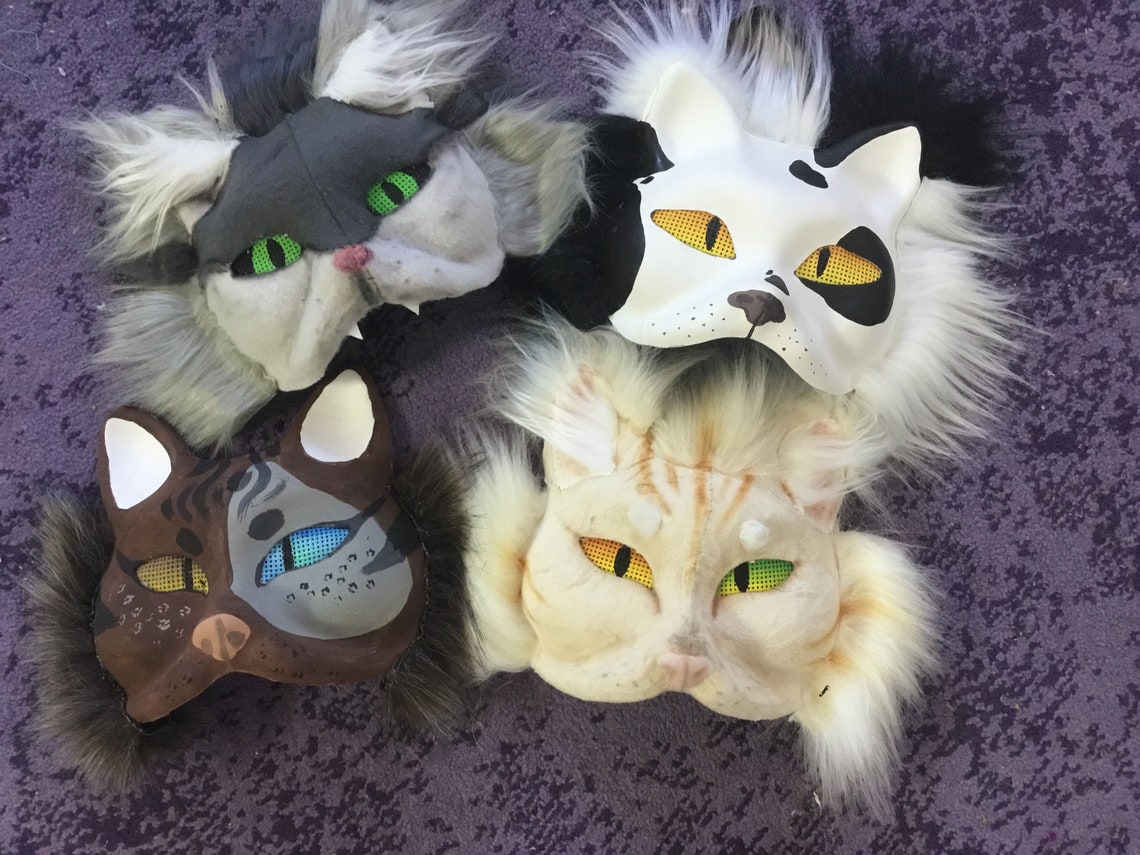 Cat Masks Handmade / Handmade Therian Cat Masks - Etsy UK