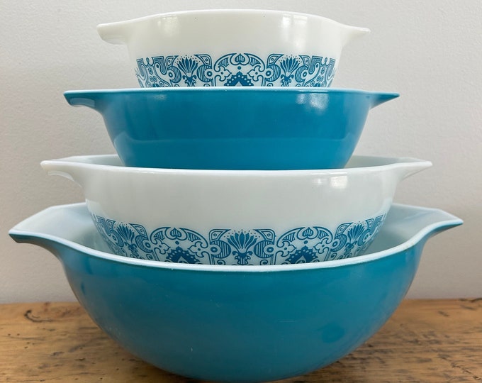 Pyrex Horizon Blue Cinderella Set - Etsy