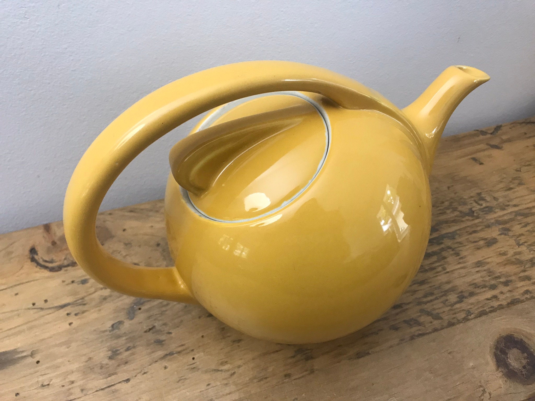 Yellow Hall Air Flow Teapot - Etsy