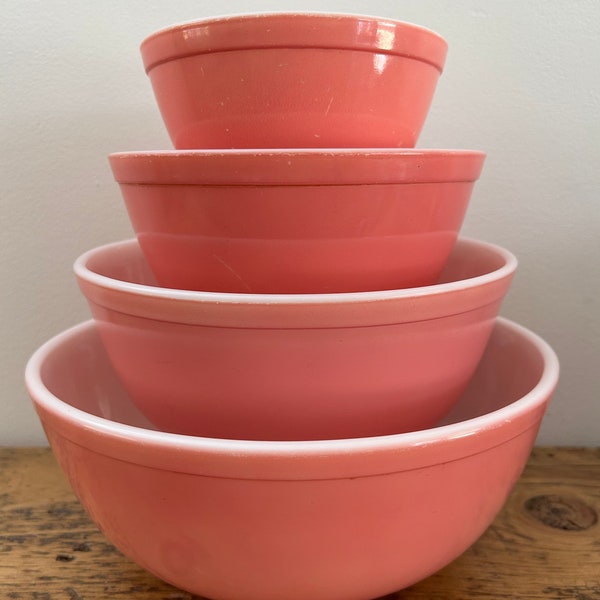 Pink Pyrex Bowls - Etsy