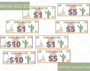 Mom Bucks - Etsy