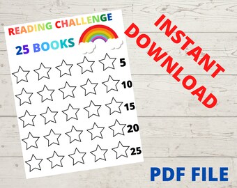 25 Book Challenge - Etsy
