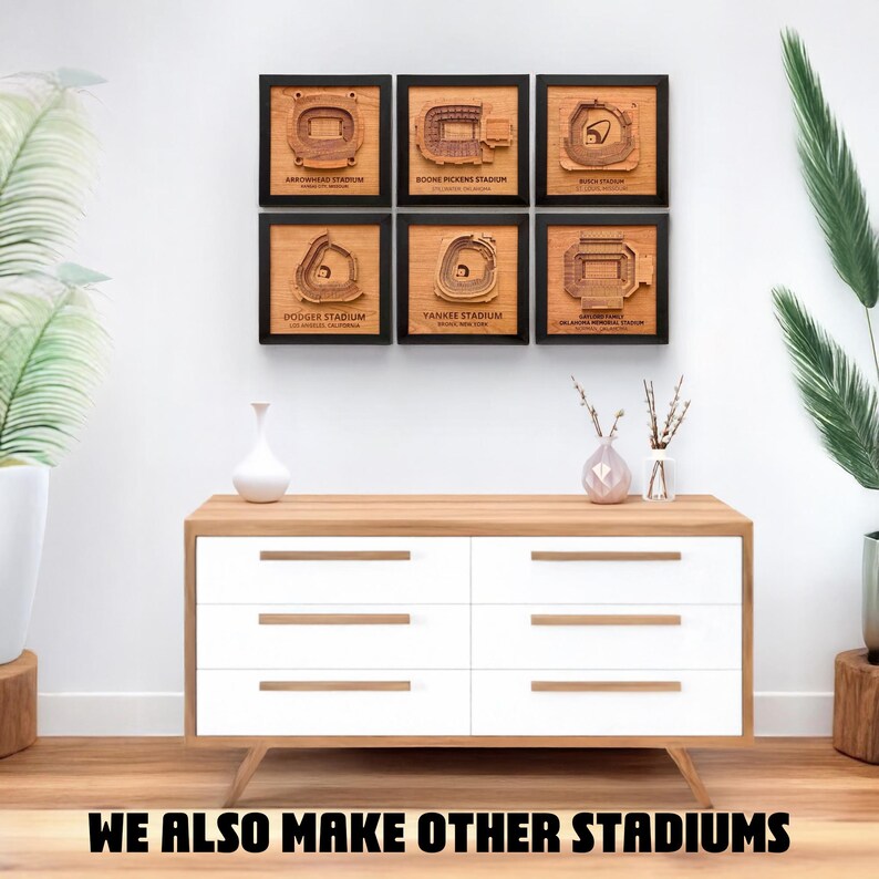 Dodger Stadium 3D Wood Map | Los Angeles Baseball Wall Art ...