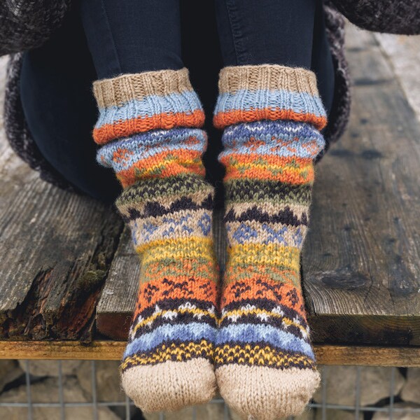 Hand Knit Socks - Etsy