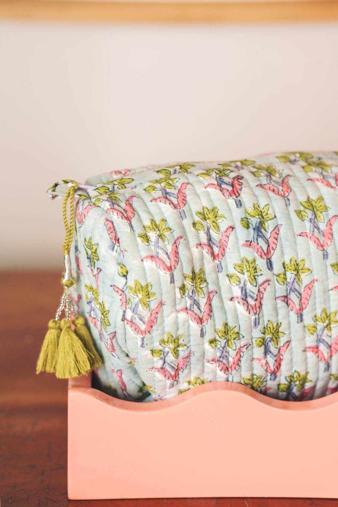 Hand Block Printed Wash Bags - Etsy