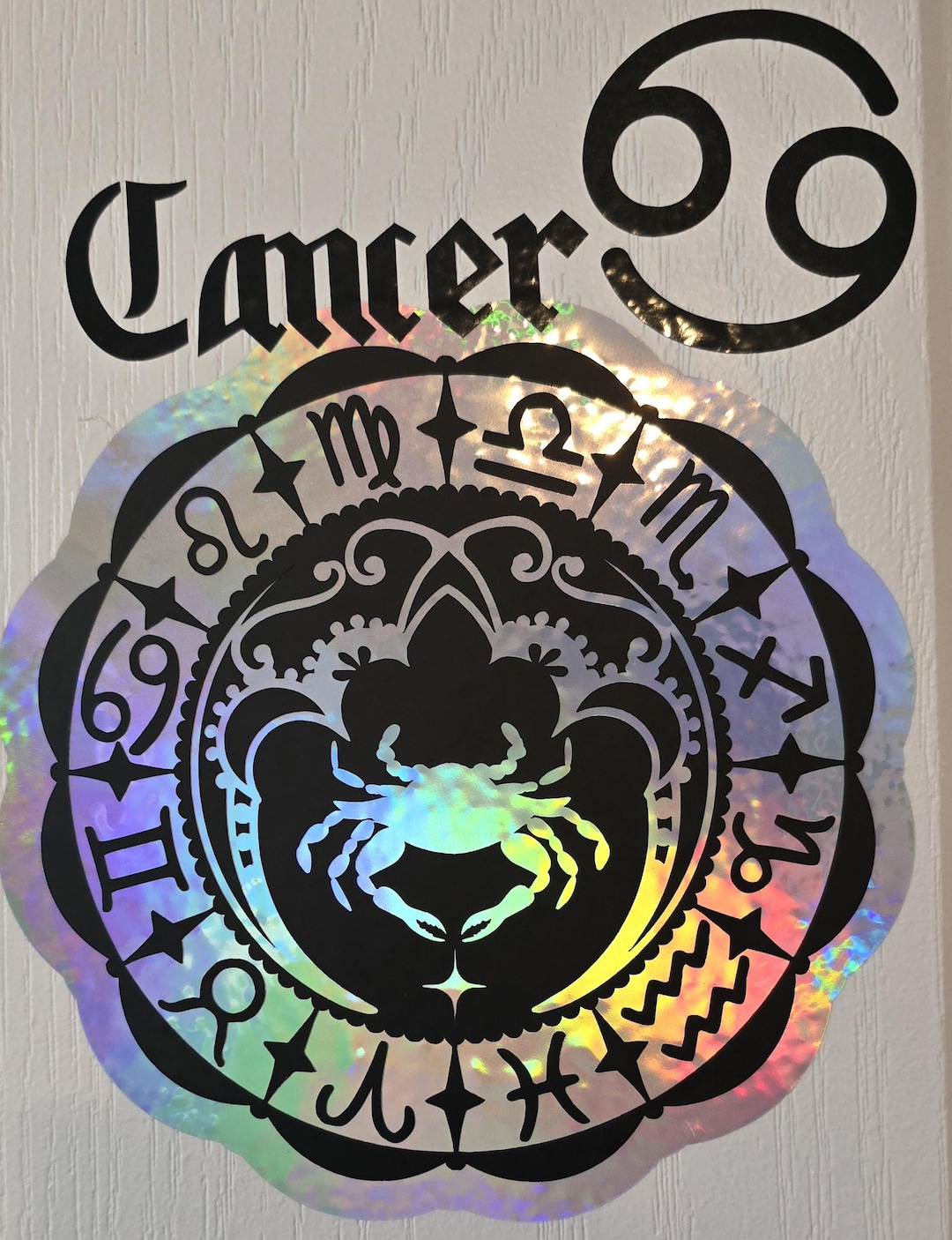 Cancer Astrology Chart Decal - Etsy