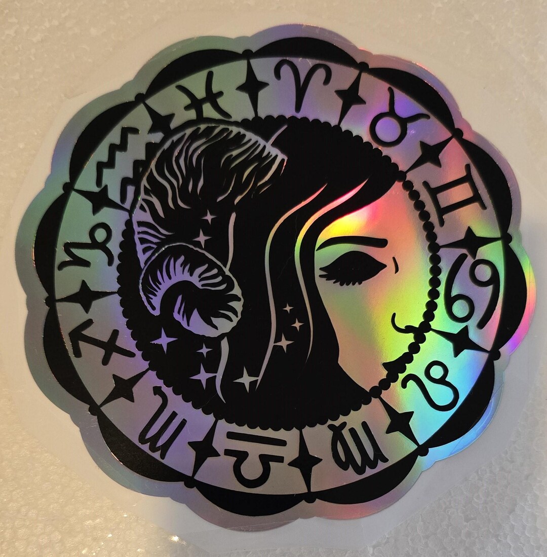 Aries Astrology Chart Decal - Etsy