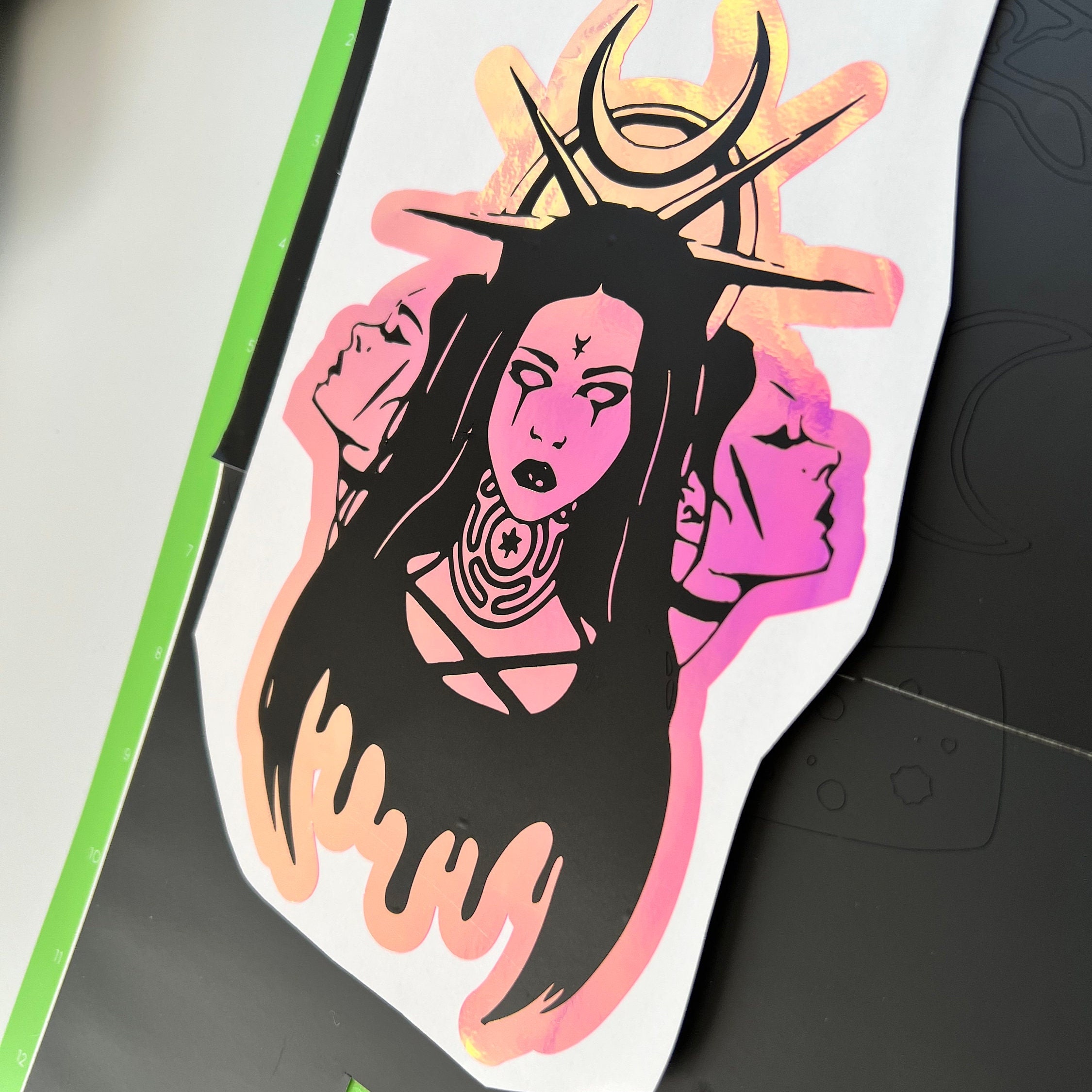 Beautiful Triple Goddess Decal - Etsy