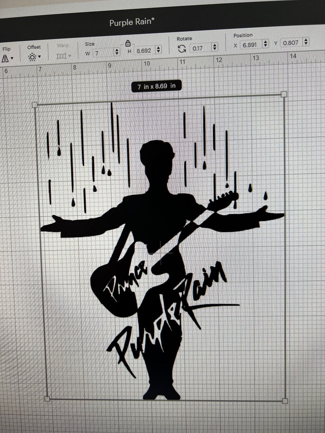 Prince Purple Rain Decal - Etsy