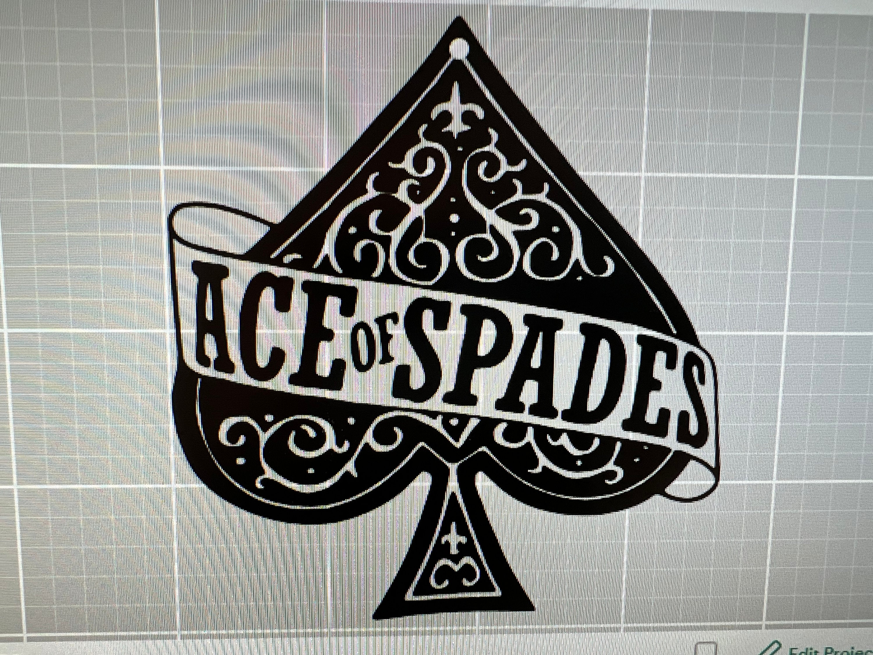 Ace of Spades Decal - Etsy