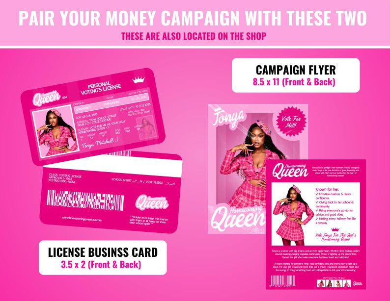 Homecoming Money Campaign | Customizable DIY HOCO Money | Homecoming ...