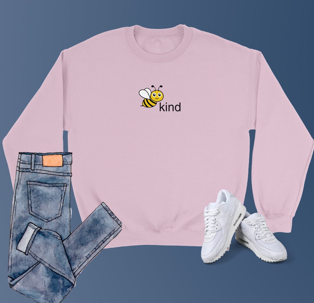 Be Kind Crew Neck Sweatshirt Unisex Comfort, Positive Vibes, and Cozy ...
