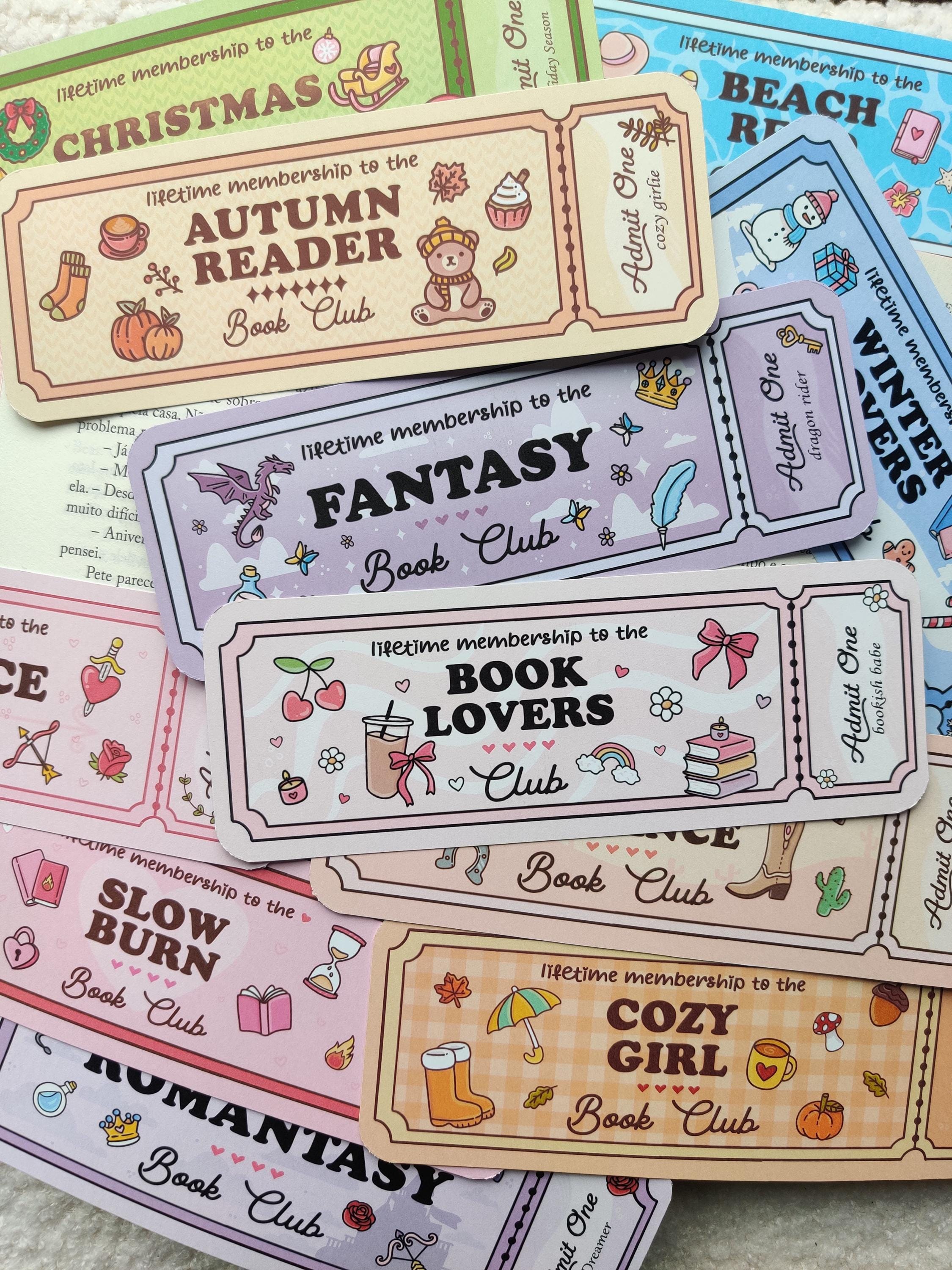 Book Club Ticket Bookmark – Cowboy Romance, Romance, Romantasy & Cozy ...