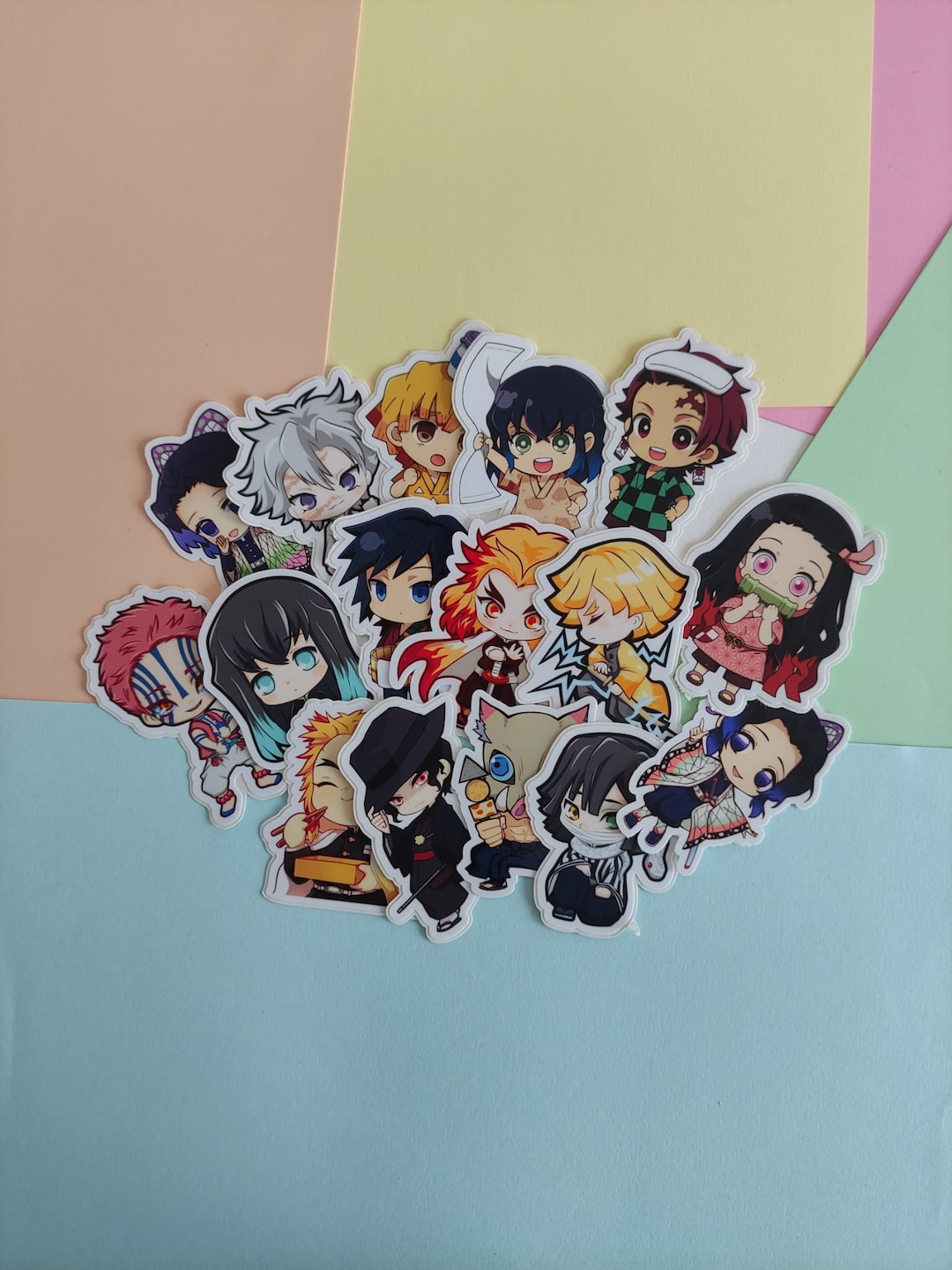 Demon Anime Themed Chibi Anime Vinyl Stickers Vinyl Sticker Sticky ...