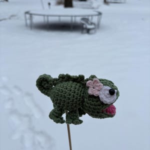 Tangled Inspired Crochet Flower Bouquet With Pascal - Etsy